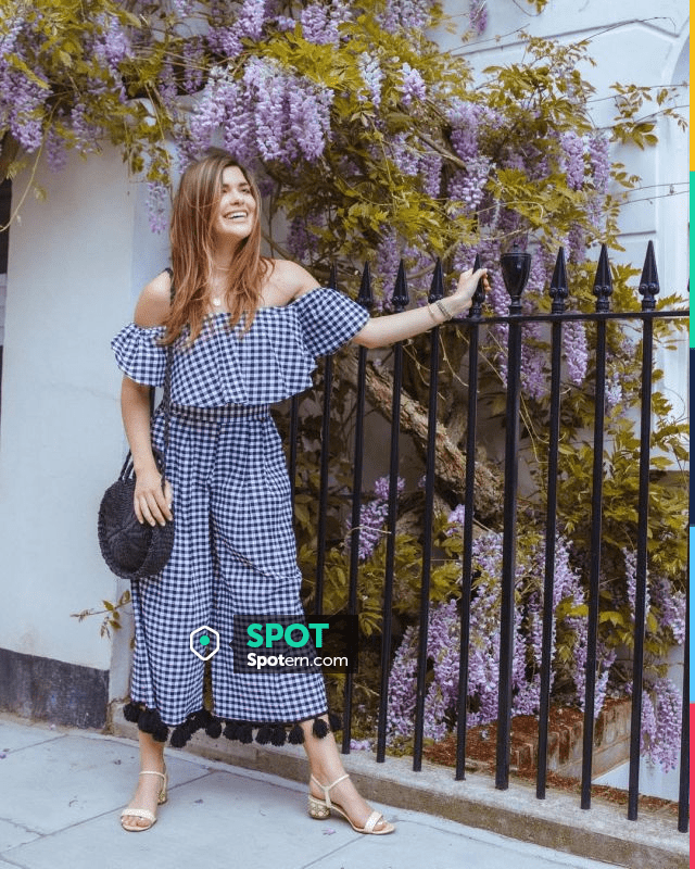 Trim Ging­ham Pants of Erica Aulds on the Instagram account @ericaaulds ...