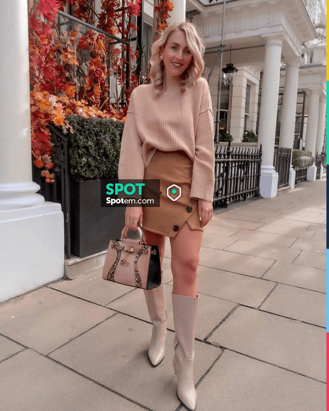 Chaqueta de lana verde de Katie Peake en la cuenta de Instagram ...