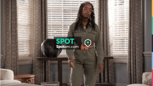 Green Jump­suit worn by Diane Johnson (Marsai Martin) in black-ish ...