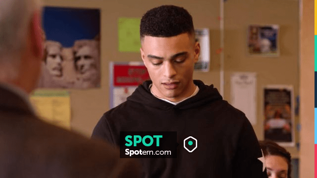 Sweat à capuche noir de Geoff Allen (Gabriel Darku) dans October ...