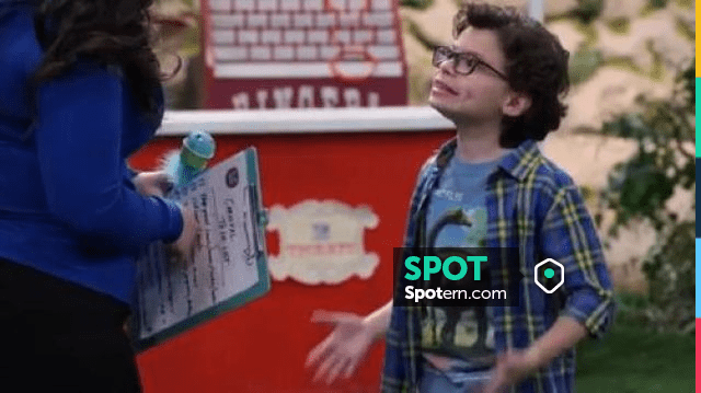 Blue Plaid Shirt worn by Matteo Silva (Raphael Alejandro) in BUNK'D ...