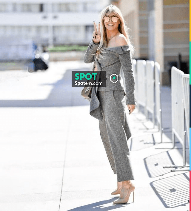 Blazer deconstruido asimétrico Monse usado por Heidi Klum America's Got ...