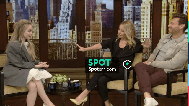 Maison Mayle Saint Phalle Jacquard Silk Jump­suit worn by Kelly Ripa on ...