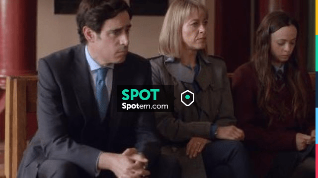 Grey Trench Coat worn by Hannah Stern (Nicola Walker) in The Split ...