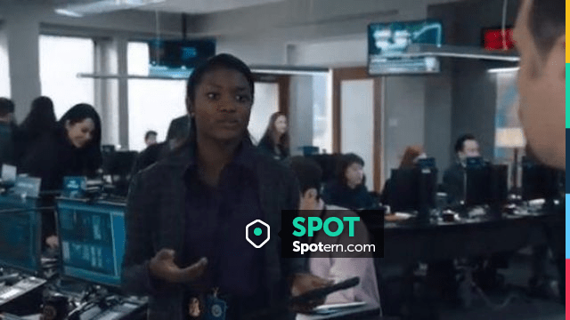 Pur­ple Silk Shirt worn by Kristen Chazal (Ebonee Noel) in FBI Season 2 ...