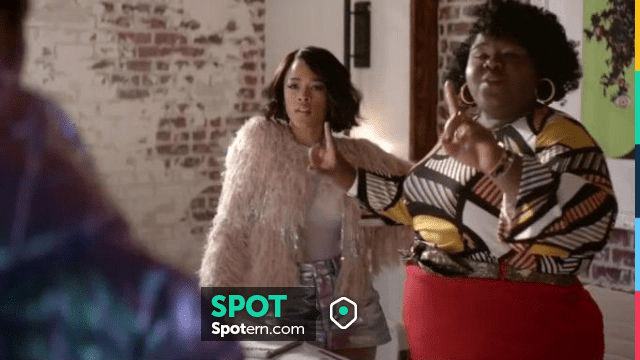 Silver Denim Mini Skirt worn by Tiana Brown (Serayah McNeill) in Empire ...