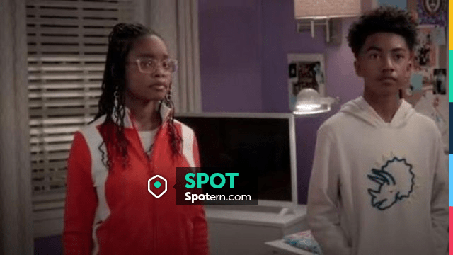 Orange Colorblock Track Jacket worn by Diane Johnson(Marsai Martin) in ...