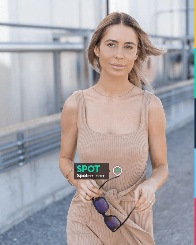 Brown Dress of Candice Mathis on the Instagram account ...