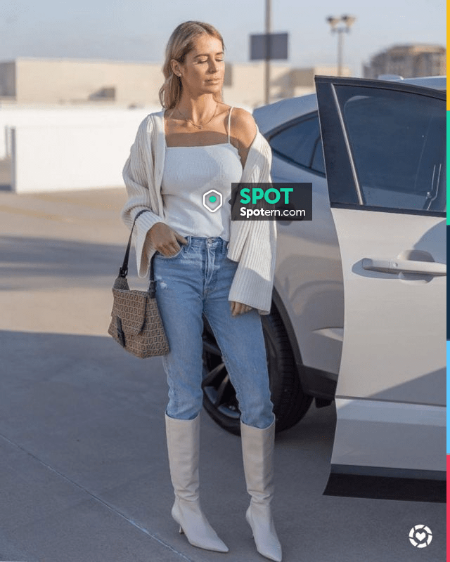 Top blanco de Candice Mathis en la cuenta de Instagram ...