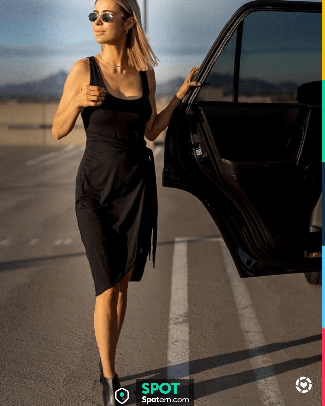 Leather Bot­tines of Candice Mathis on the Instagram account ...