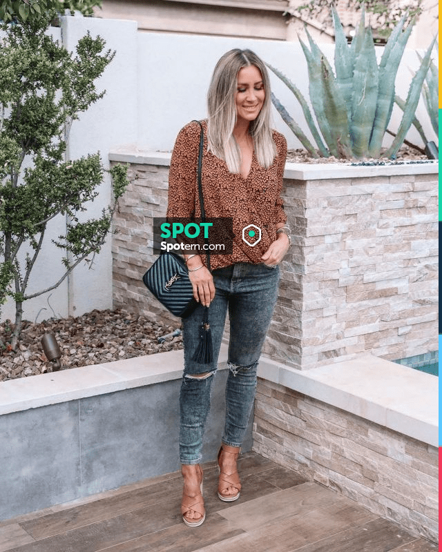 Leop­art Tops of Kim Blank on the Instagram account @liveloveblank ...