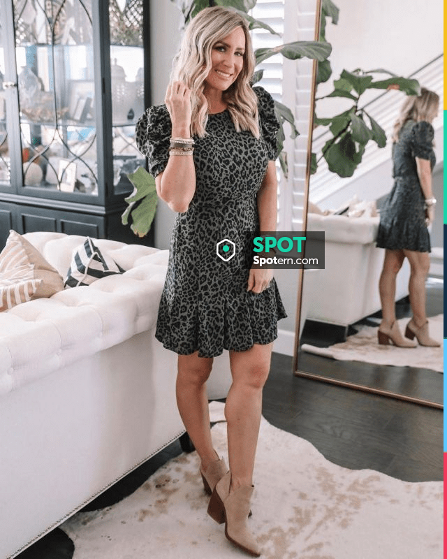 Leopard Print Dress of Kim Blank on the Instagram account ...
