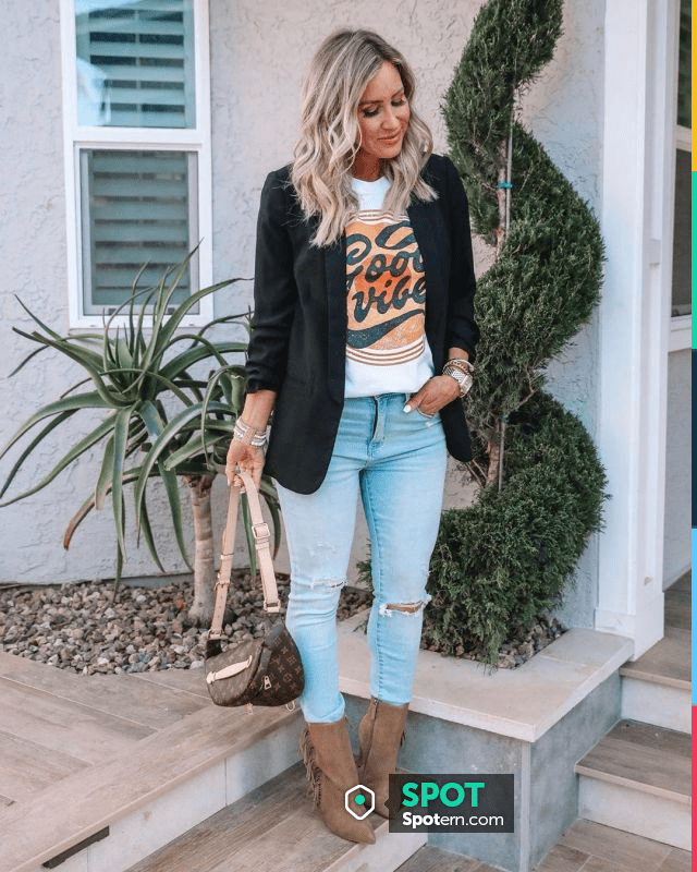 Bottine de Kim Blank en la cuenta de Instagram @liveloveblank | Spotern