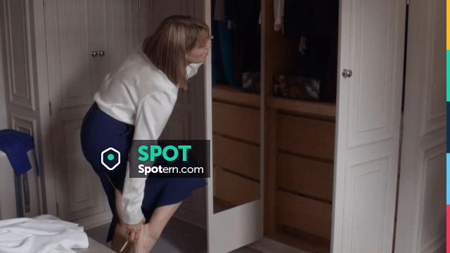 Navy Zip Back Skirt worn by Hannah Stern (Nicola Walker) in The Split ...