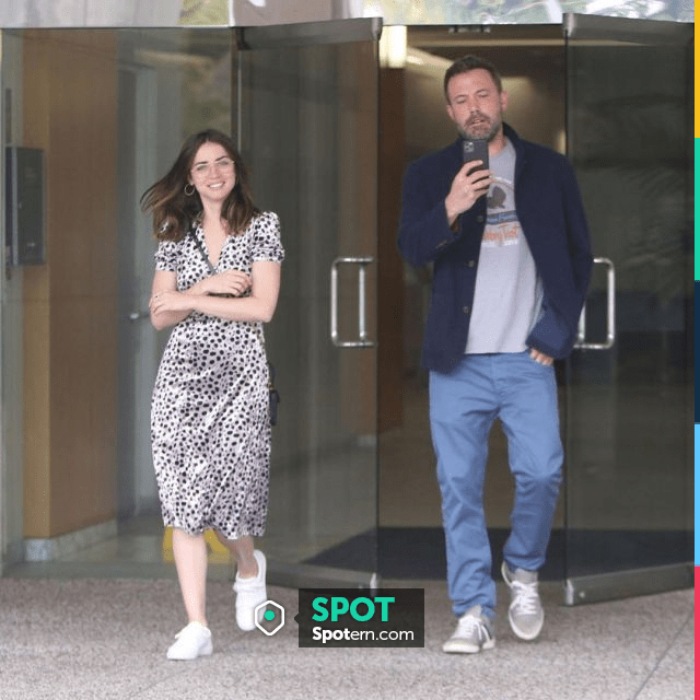 Saint Laurent Andy Sneakers in Leather worn by Ana de Armas Los Angeles ...