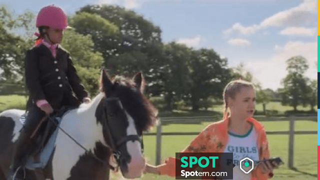 White Print T Shirt worn by Becky (Kerry Ingram) in Free Rein Season 3 ...