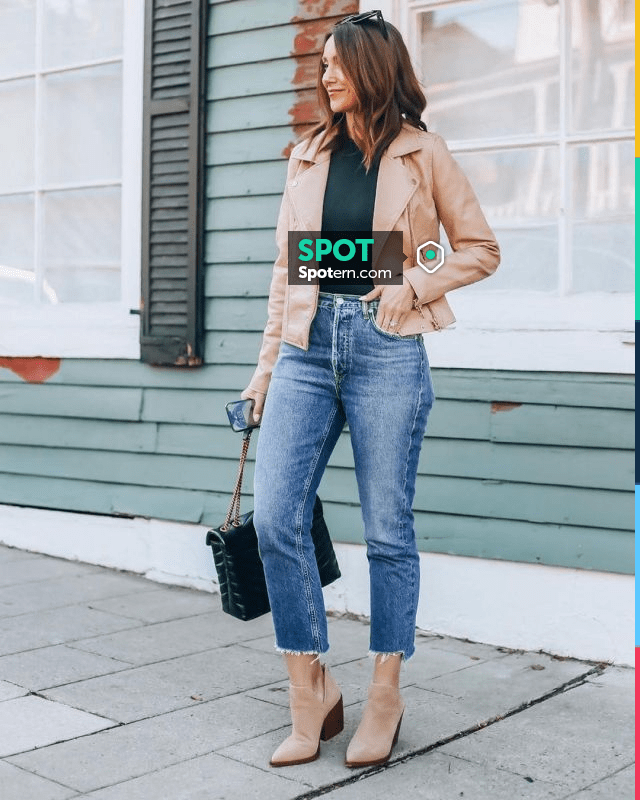 Blanknyc Faux Leather Moto Jacket de Anna Brstyle en la cuenta de ...