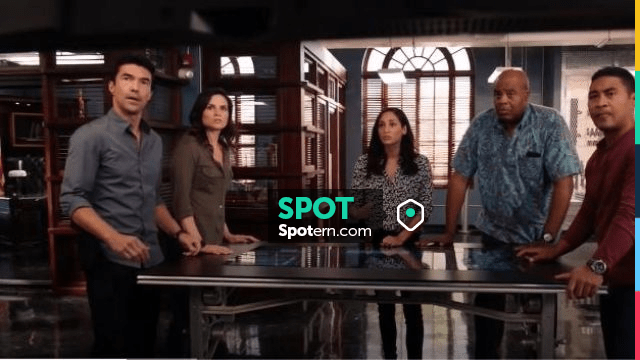 Heart Print Silk Shirt worn by Tani Rey (Meaghan Rath) in Hawaii Five-0 ...