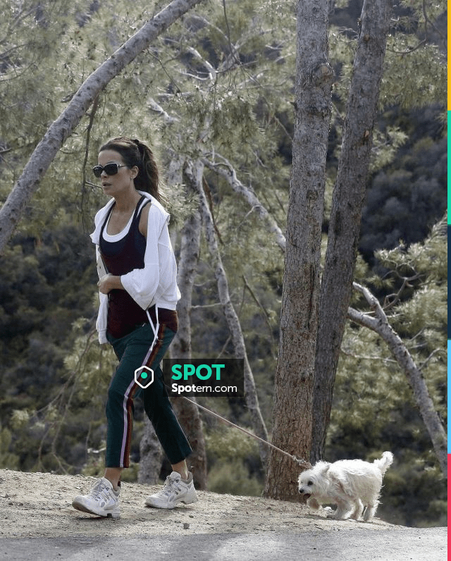 Rebecca Minkoff Jolie Track Pants worn by Kate Beckinsale Walking Her ...