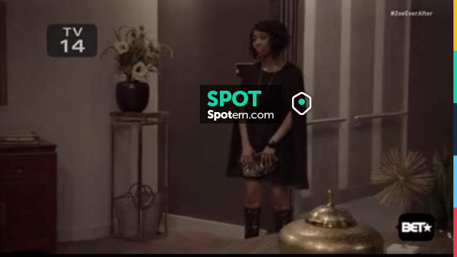 The dress cape black DKNY worn by Zoe Moon (Brandy) in the series Zoe ...