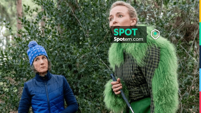 Jacket green fur Charlotte Knowles of Villanelle (Jodie Comer) in ...