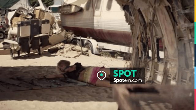 Watermelon shorts worn by Arlen (Suki Waterhouse) as seen in The Bad ...