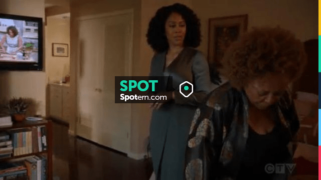 Green Satin Wrap Dress worn by Lola Carmichael (Simone Missick) in All ...