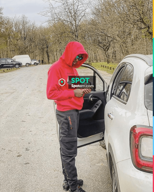 Sweatshirt Nike hoody red worn by Uzi on his account Instagram @uzi ...