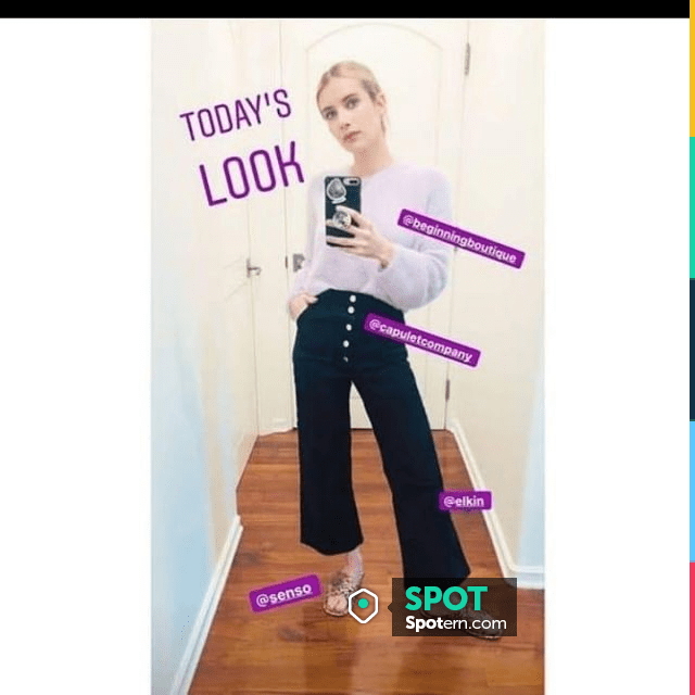 Senso Inka II dans le Guépard porté par Emma Roberts Instagram le 15 ...