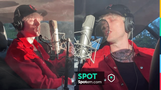 Red jacket worn by Machine Gun Kelly in his Smoke and Drive music video ...