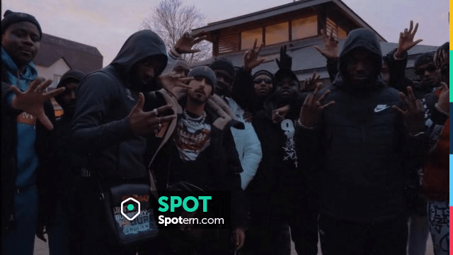 Bag, Burberry black Graffiti multicolor worn by Digba (The admiral) in ...