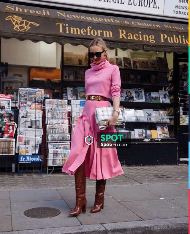 Plissée en Laine mélangée Midi Jupe de Hannah Strafford-Taylor sur l ...