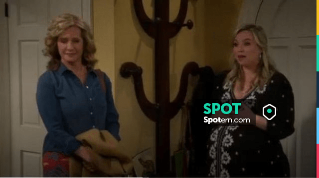 Black Embroidered Maxi Dress worn by Kristin Baxter (Amanda Fuller) in ...