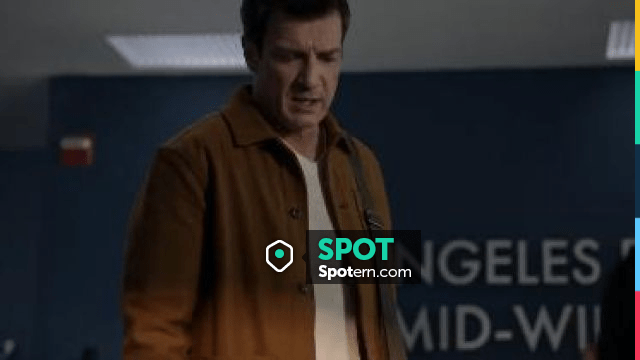 Brown Suede Jack­et worn by John Nolan (Nathan Fillion) in The Rookie ...