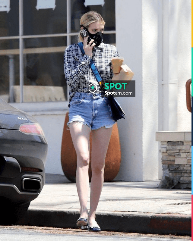Tory Sport Mercerized Cotton Long Sleeve Shirt worn by Emma Roberts Los ...