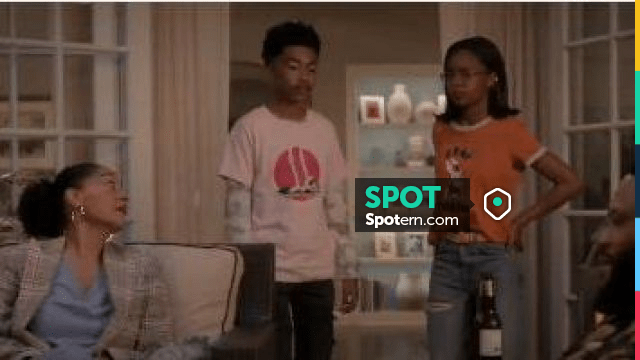 T-Shirt Or­ange worn by Diane Johnson (Marsai Martin) in black-ish ...