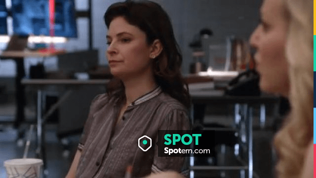 Austin Stripe Silk Shirt worn by Taylor Rentzel (MacKenzie Meehan) in ...