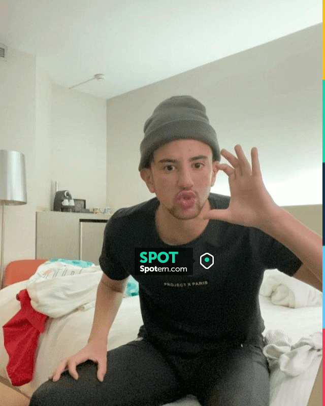 The t-shirt Project X Paris worn by Just Riadh on his account Instagram ...