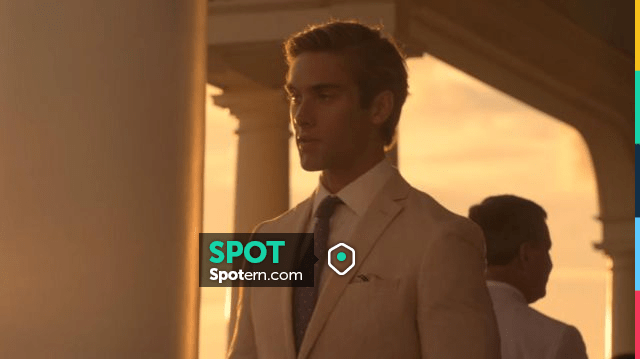 Blue dot tie worn by Topper (Austin North) in Outer Banks (S01E05 ...