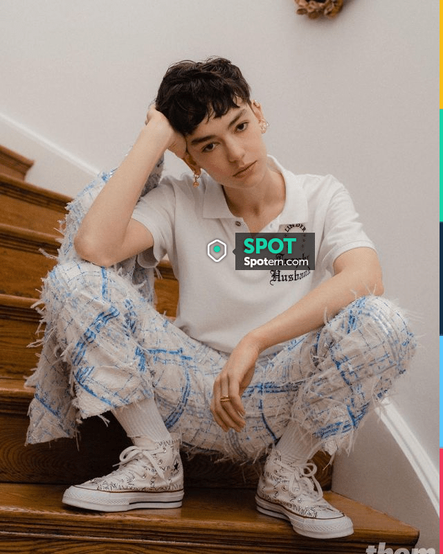 Linder - White 'Trophy Husband' Polo worn by Brigette Lundy-Paine on ...