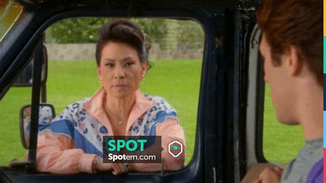 Sportwear pink and purple jacket worn by Simone Grove (Lucy Liu) in Why ...