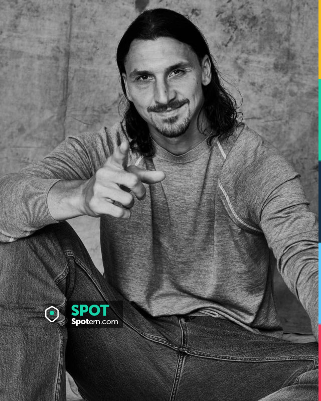 The trouser jean grey worn by Zlatan Ibrahimović on his account ...