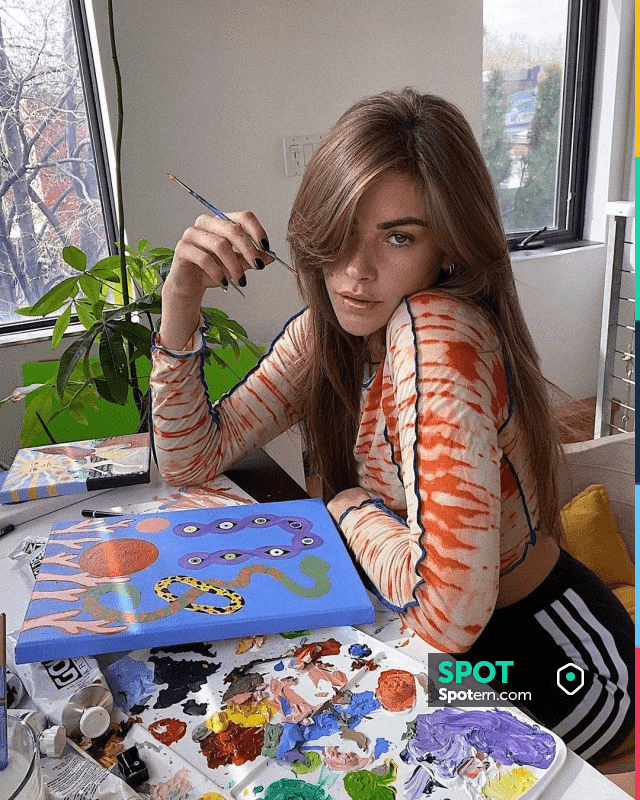 Le bas de jogging noir Adidas de Clara Berry sur son compte Instagram ...