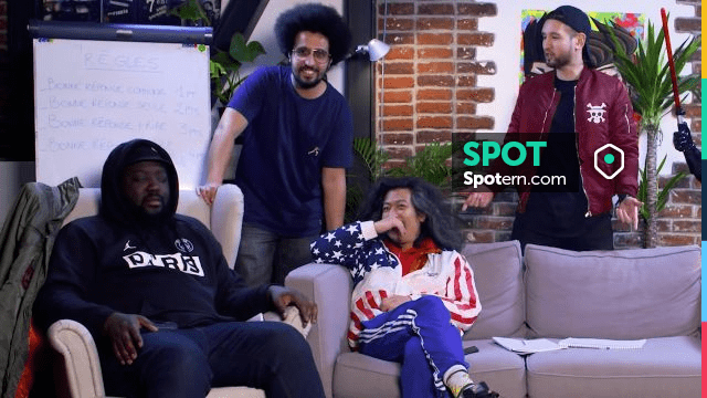 The bomber jacket red with logo One Piece worn by Dako in the video THE ...