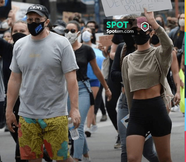 47 Brand Red cap worn by Emily Ratajkowski for Protesting June 2, 2020 ...