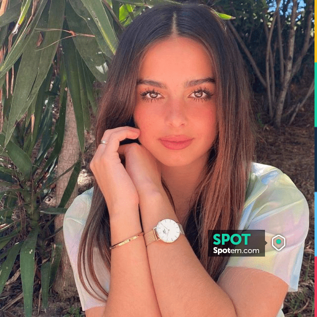 The crop top pastel Heart of Swim worn by Addison Rae, on his account ...