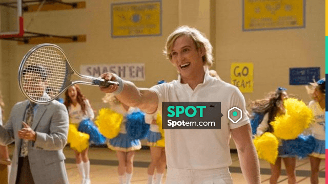 Lacoste white polo shirt worn by Mickey (Logan Paul) in Valley Girl ...