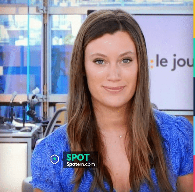 La robe bleue imprimée de Flore Maréchal sur son compte Instagram ...