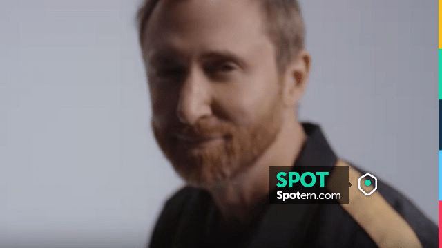 The black jacket with yellow stripes worn by David Guetta in his clip ...