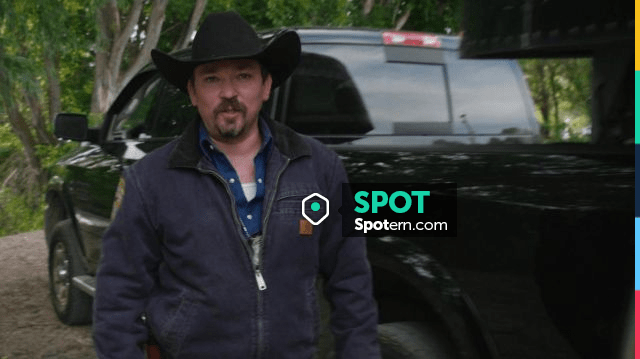 Carhartt Sandstone blue jacket worn by Livestock Agent Steve Hendon ...